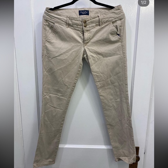 American Eagle Khaki Women S Pants